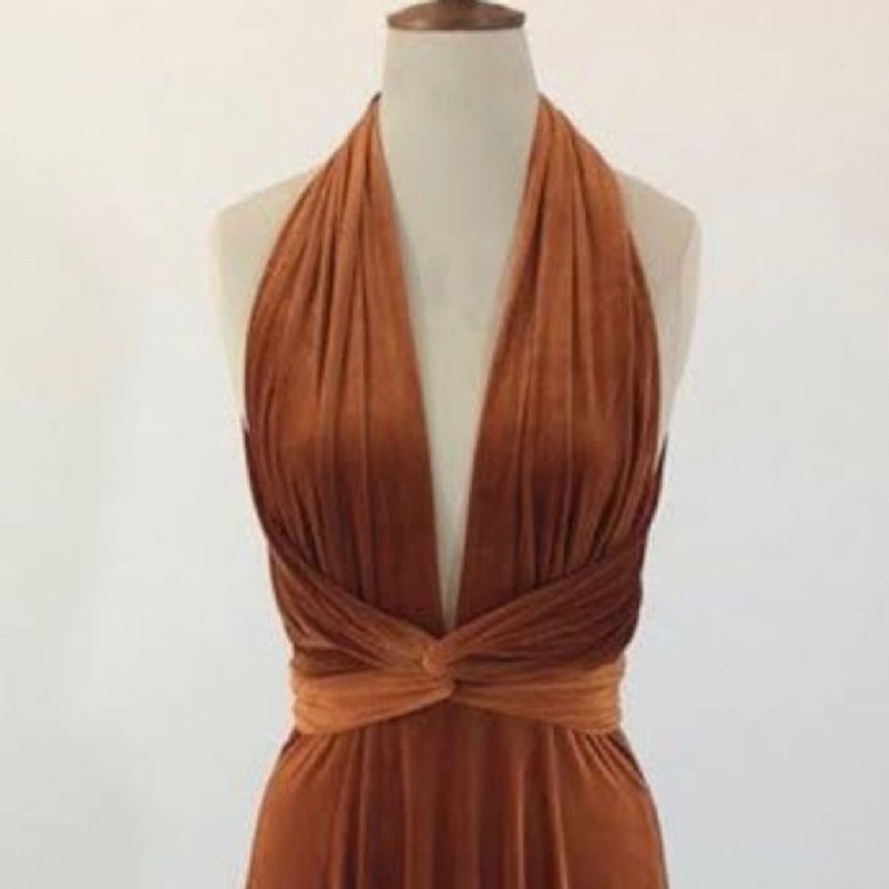 Copper Bridesmaid Dress Rust Multiway Dress Infinity … - Gem